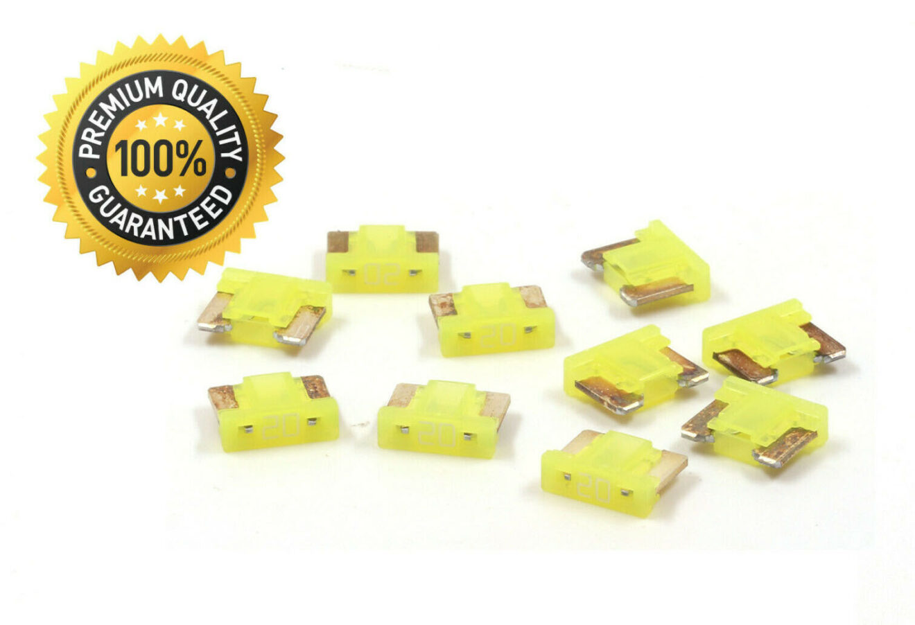 Premium 10 Pack 20 AMP Automotive APS ATT Low Profile Mini Blade Fuses ...