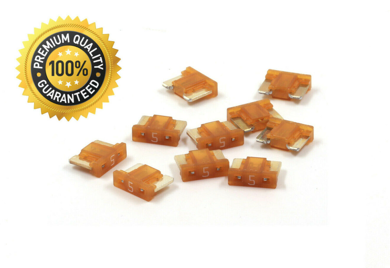 Premium 10 Pack 5 AMP Automotive APS ATT Low Profile Mini Blade Fuses ...