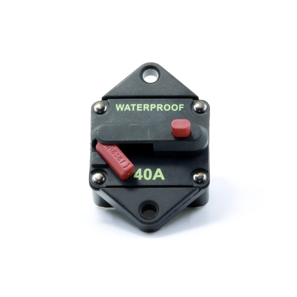 40A Waterproof DC Circuit Breaker Panel Mount 12-48VDC – Fuse Taps by ...