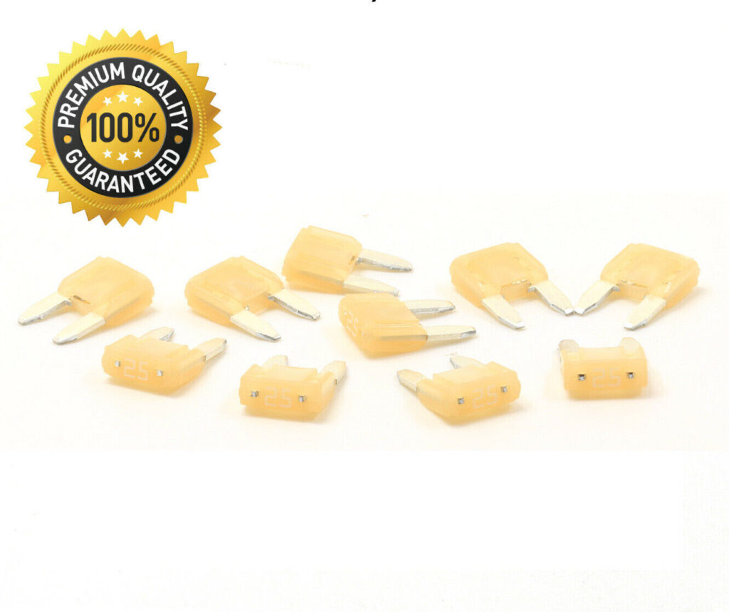Premium 10 Pack 25 AMP Automotive APM ATM Mini Blade Fuses – Fuse Taps ...