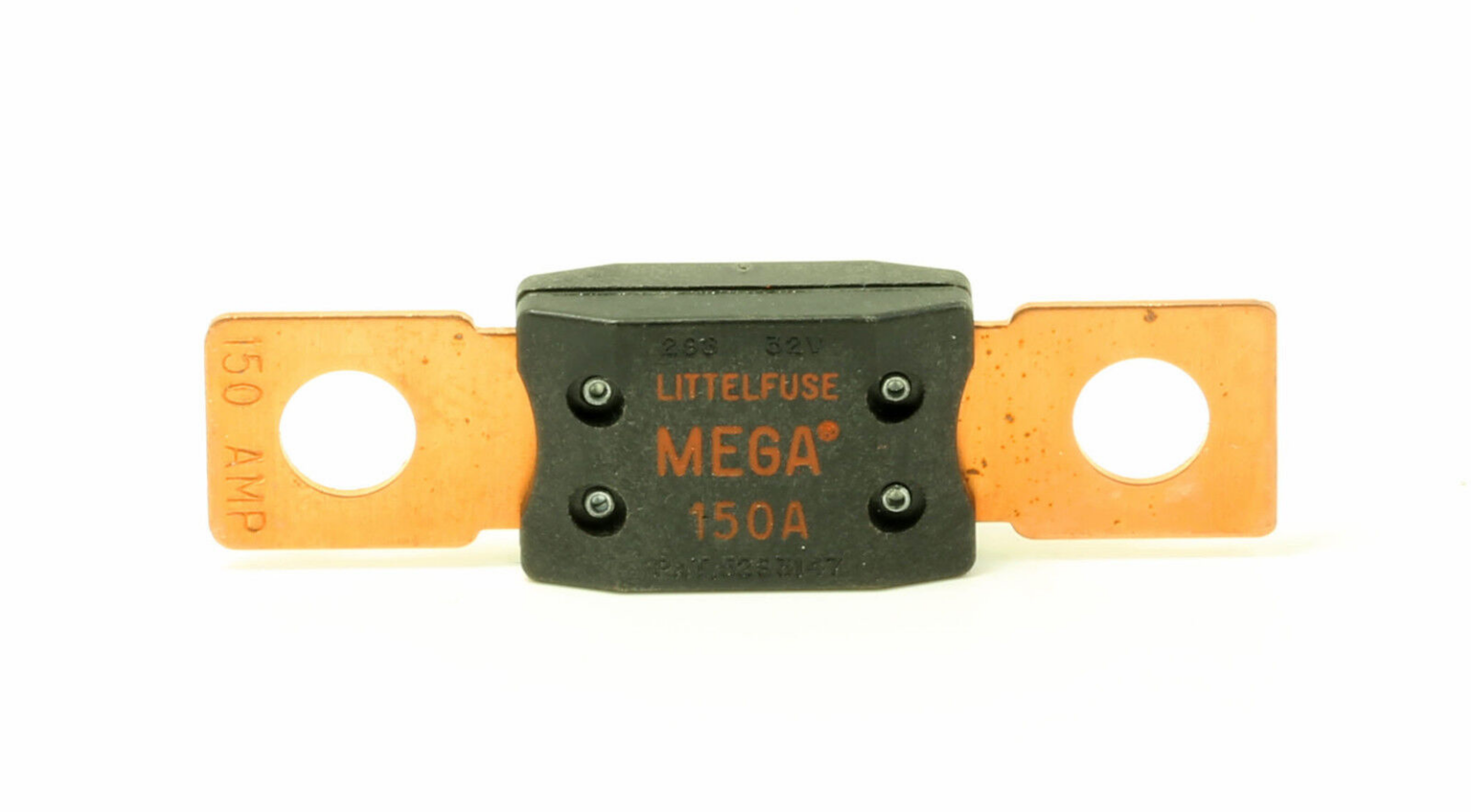 Premium Mega Fuse 150AMP 32V DC Slo-Blo Bolt-Down Fuse Orange – Fuse ...